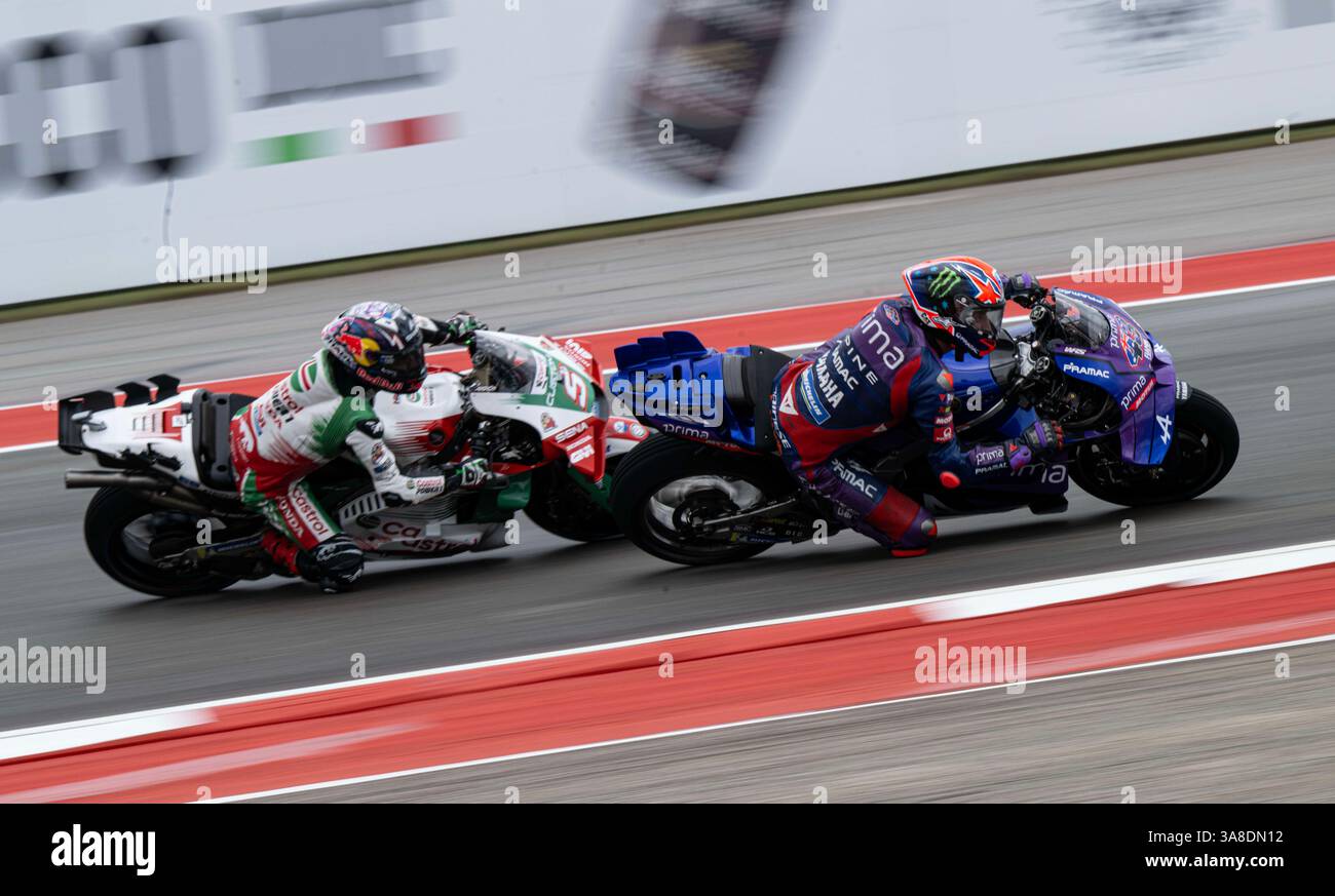 Austin, Texas, USA. 28th Mar, 2025. 43 JACK MILLER Prima Pramac Yamaha ...