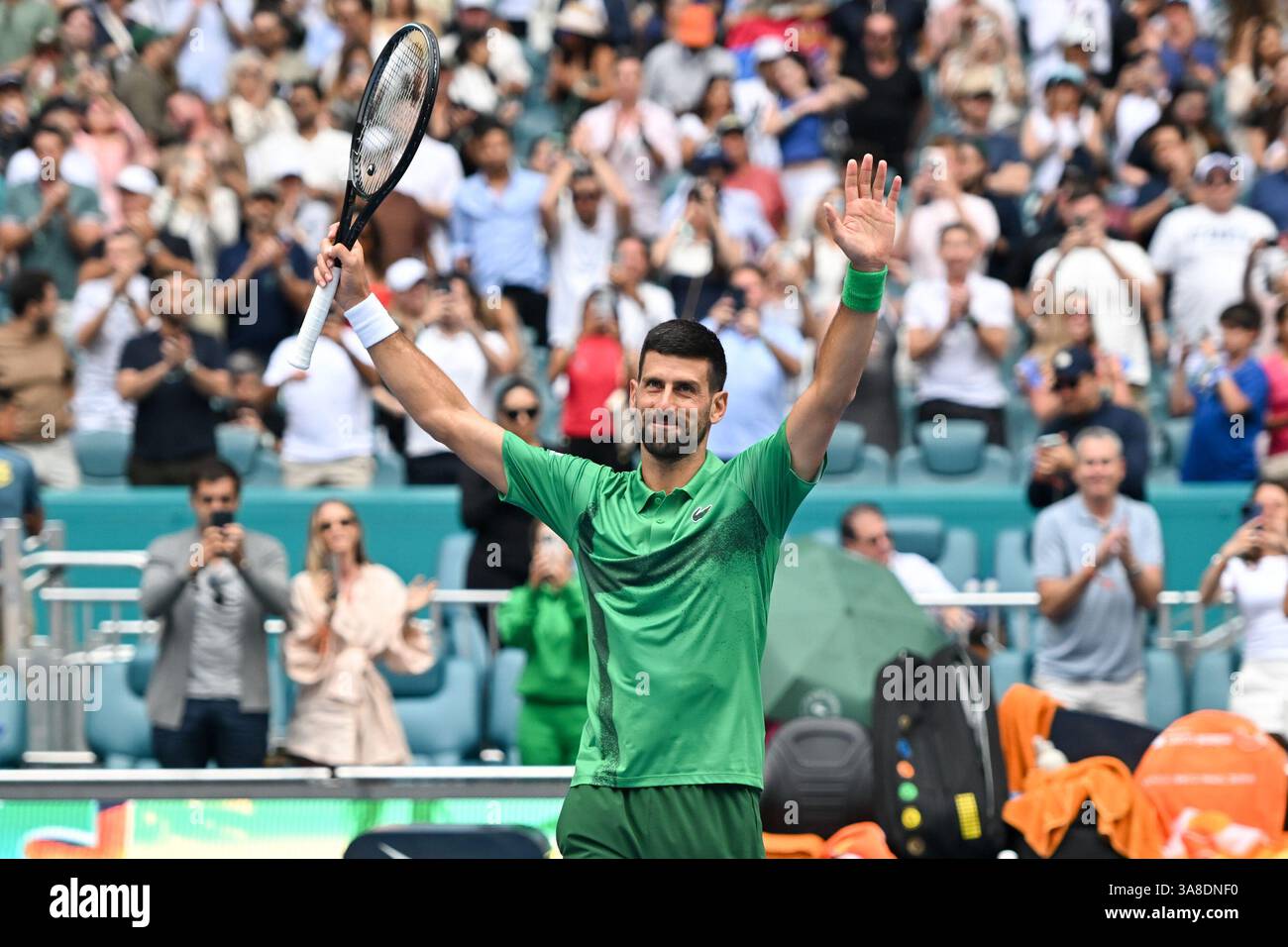 Miami, USA. 28th Mar, 2025. March 28, 2025: Novak Djokovic (SRB ...