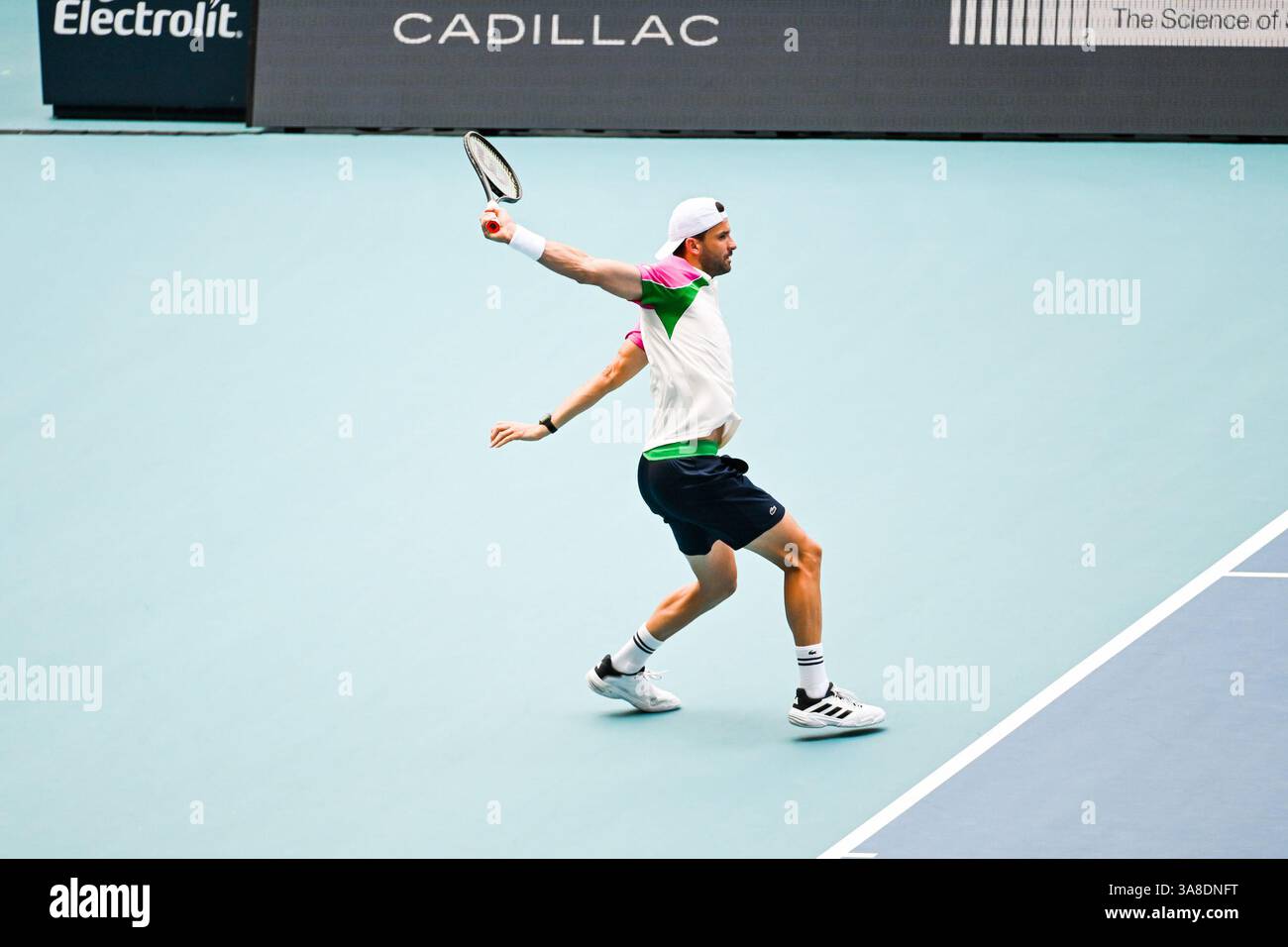 Miami, USA. 28th Mar, 2025. March 28, 2025: Grigor Dimitrov (BUL) loses ...