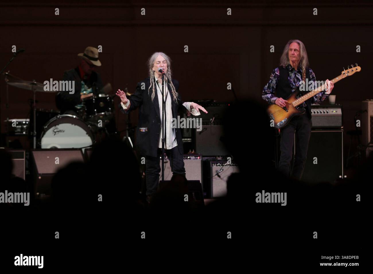 NEW YORK, NEW YORK - MARCH 26, 2025: Patti Smith and Lenny Kaye took ...