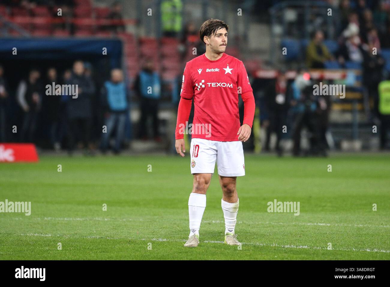 Krakow, Poland. 28th Mar, 2025. football 2024 2025 Betclic 1 Liga Wisla ...