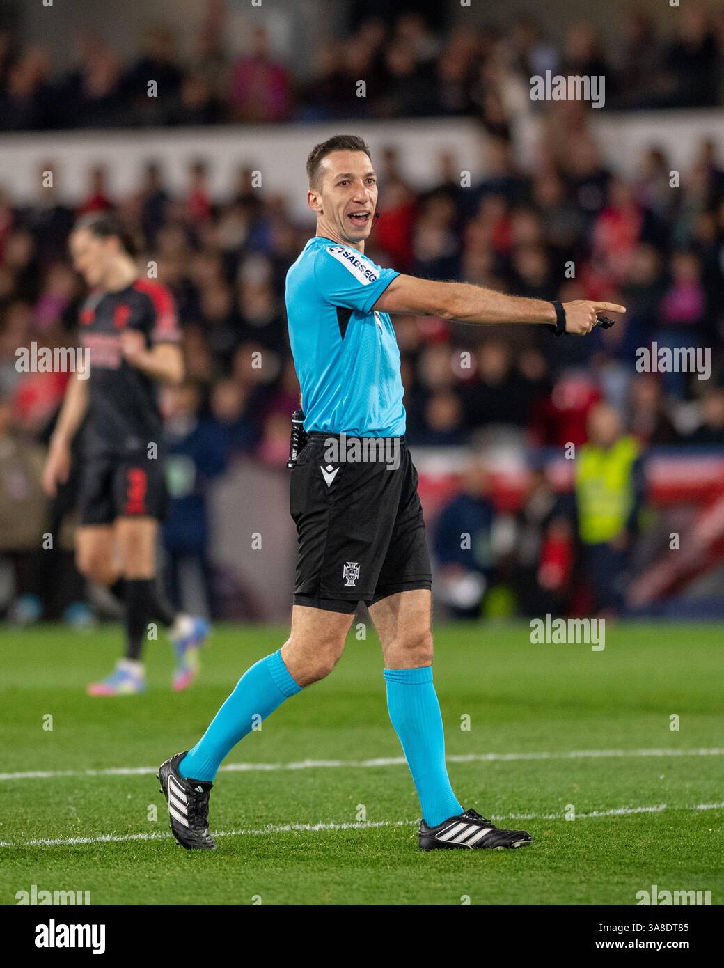 Barcelos, Guimaraes, Portugal. 28th Mar, 2025. MIGUEL NOGUEIRA referee ...