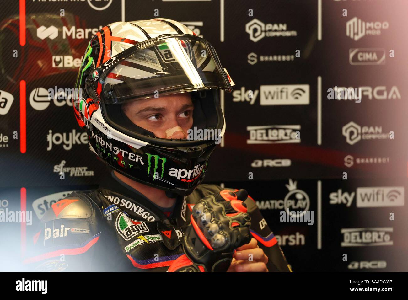 AUSTIN, TX - MARCH 28: Marco Bezzecchi (72) of Italy and Aprilia Racing ...