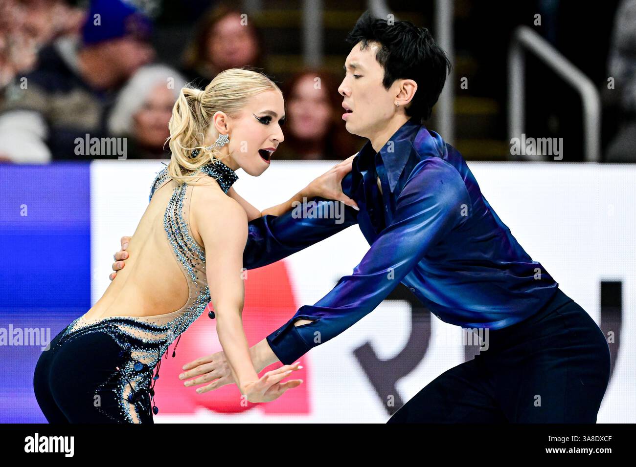 Boston, USA. 28th Mar 2025. Holly HARRIS & Jason CHAN (AUS), during Ice ...
