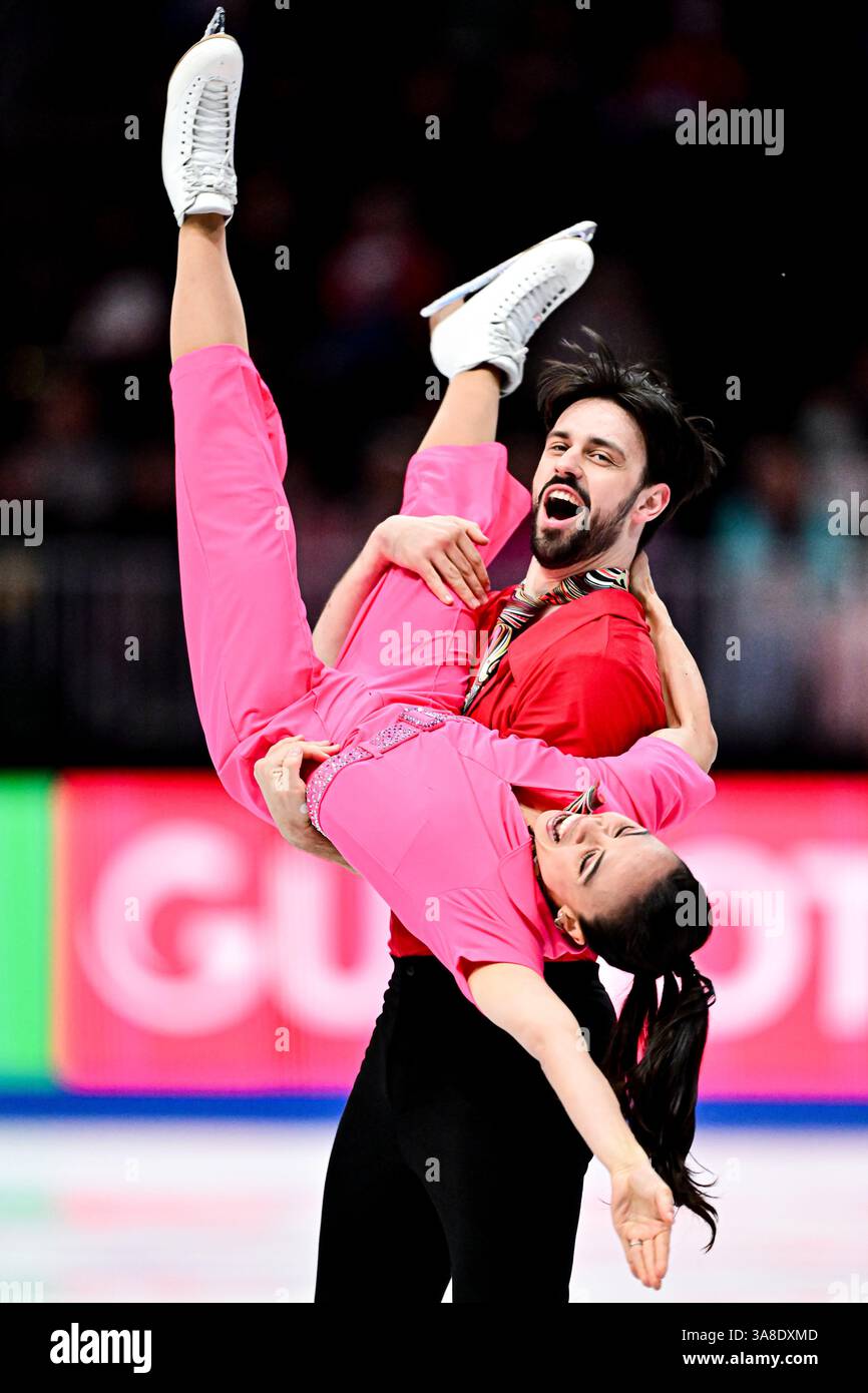 Boston, USA. 28th Mar 2025. Jennifer JANSE VAN RENSBURG & Benjamin ...