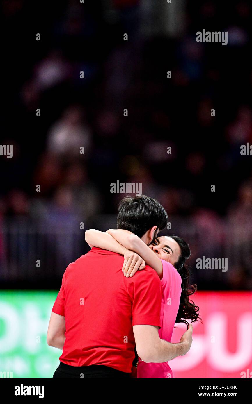 Jennifer JANSE VAN RENSBURG & Benjamin STEFFAN (GER), during Ice Dance ...