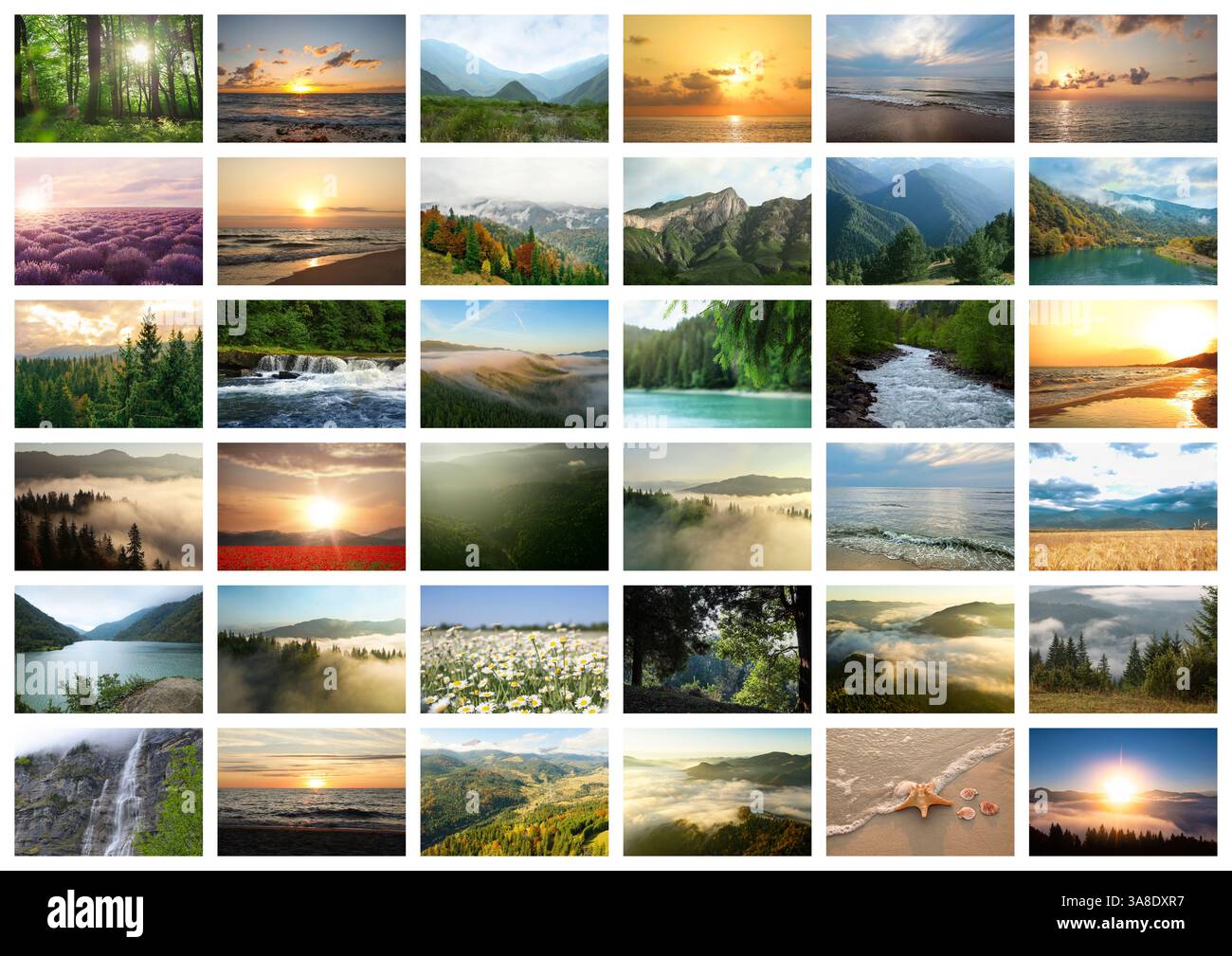 Beautiful morning pictures nature Cut Out Stock Images & Pictures - Alamy