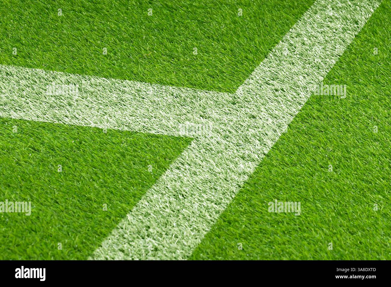American football field markings hi-res stock photography and images ...