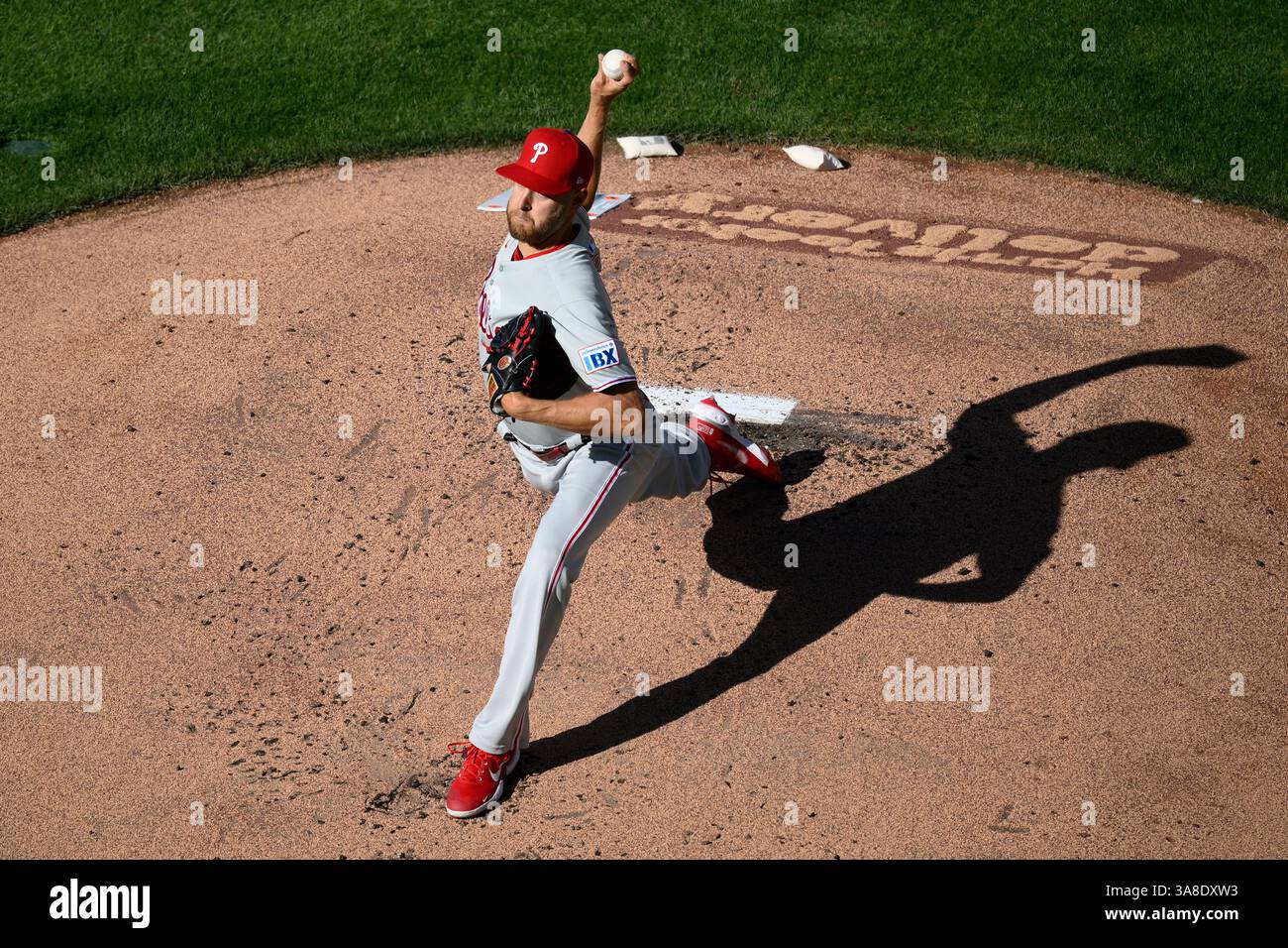Philadelphia Phillies starting pitcher Zack Wheeler (45) in action ...