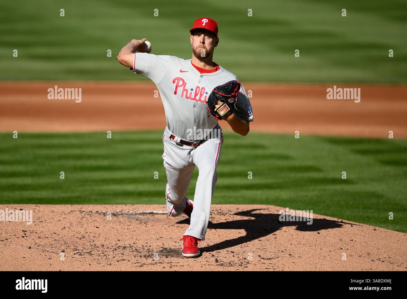 Philadelphia Phillies starting pitcher Zack Wheeler (45) in action ...