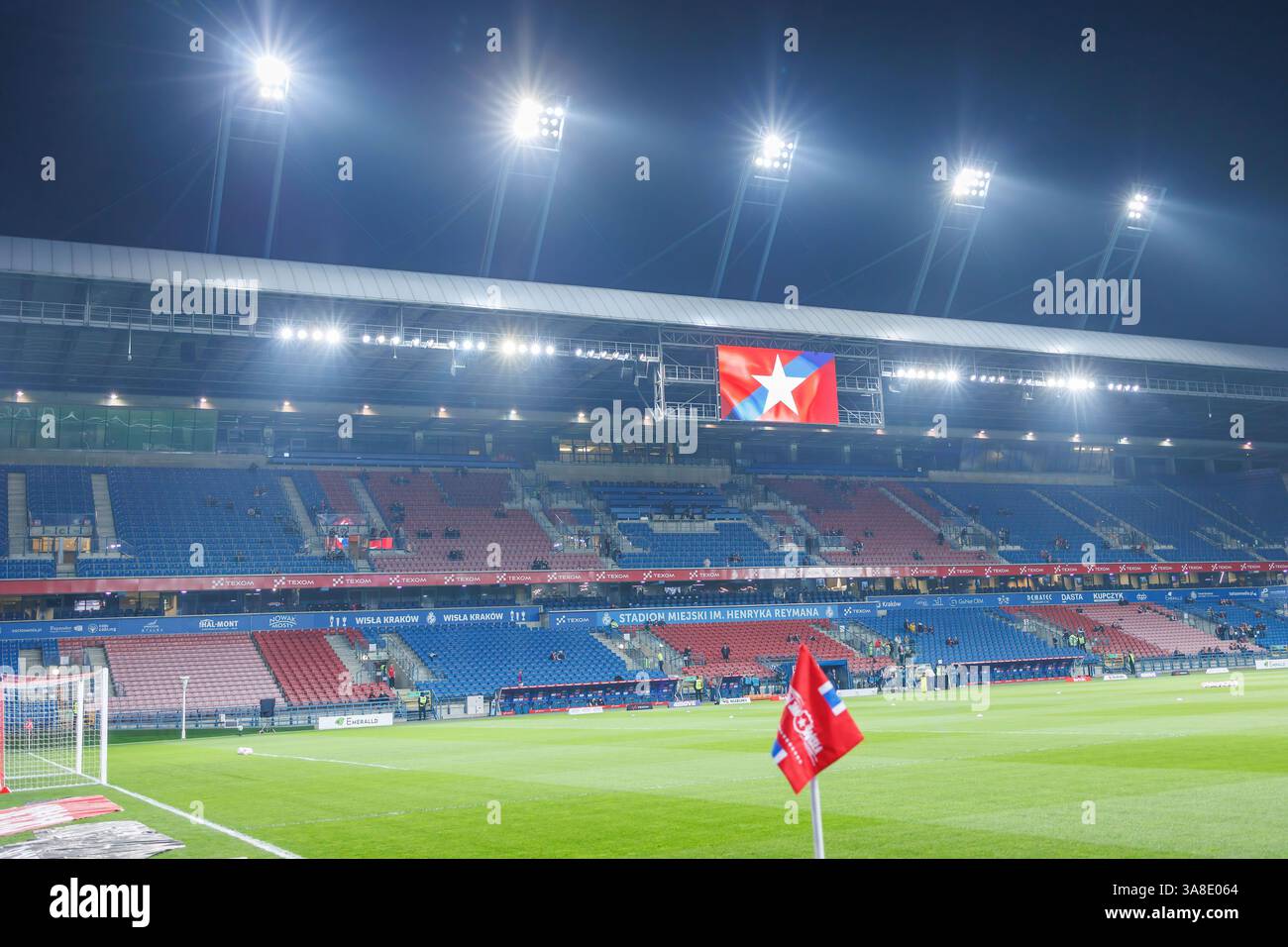 KRAKOW, POLAND, Mar 28 2025, A FOOTBALL MATCH BETWEEN WISLA KRAKOW AND ...