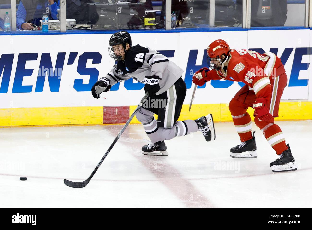 MANCHESTER, NH - MARCH 28: Providence College forward Tanner Adams (19 ...