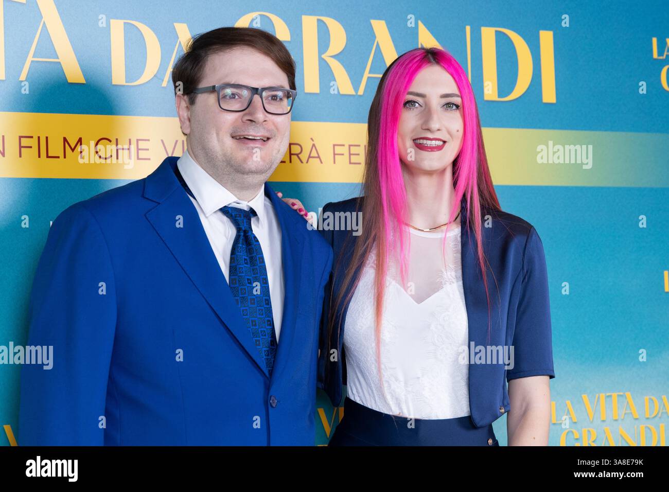 Rome, Italy. 28th Mar, 2025. Margherita Tercon and Damiano Tercon ...