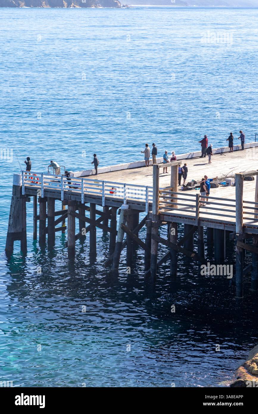 Tathra wharf, 19th century heritage wharf on the south coast of New ...