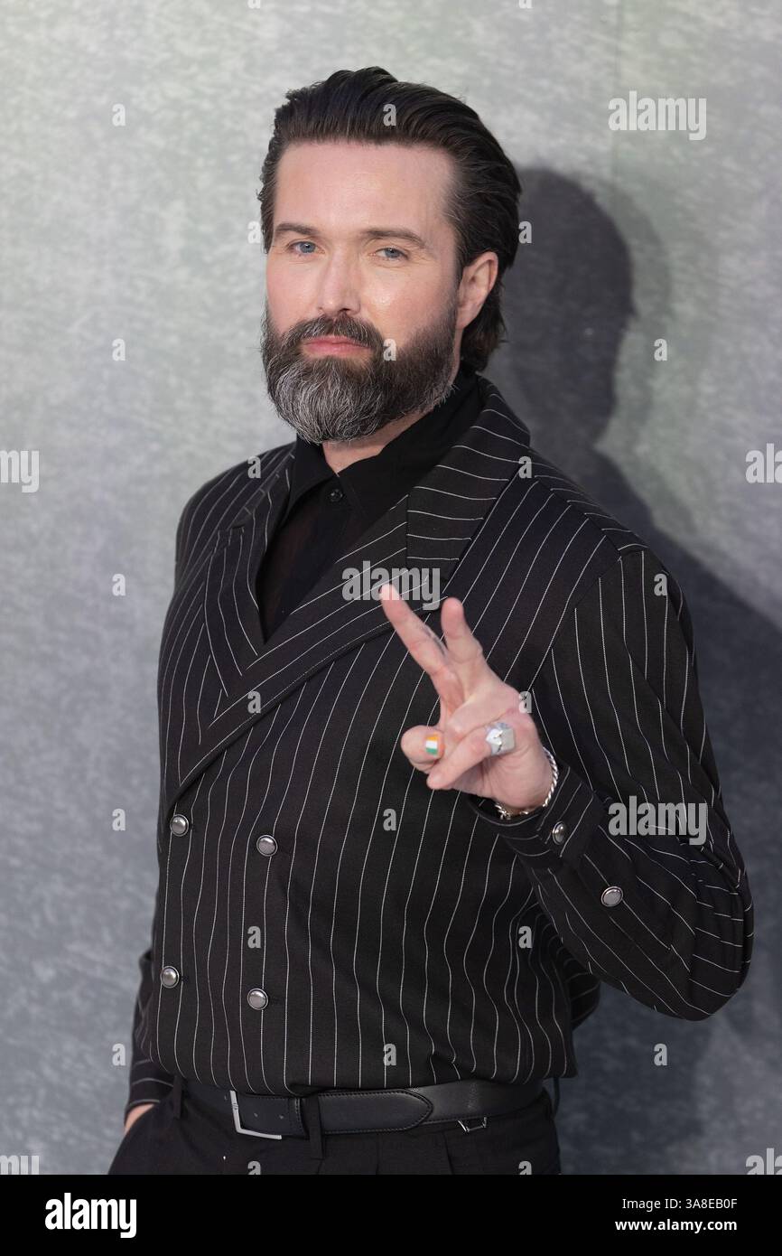 London, UK. 27 March, 2025. Emmett J. Scanlan attends the "MobLand ...