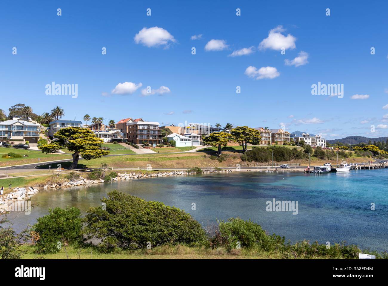 Narooma coastal town on the south coast of New South Wales, headland ...