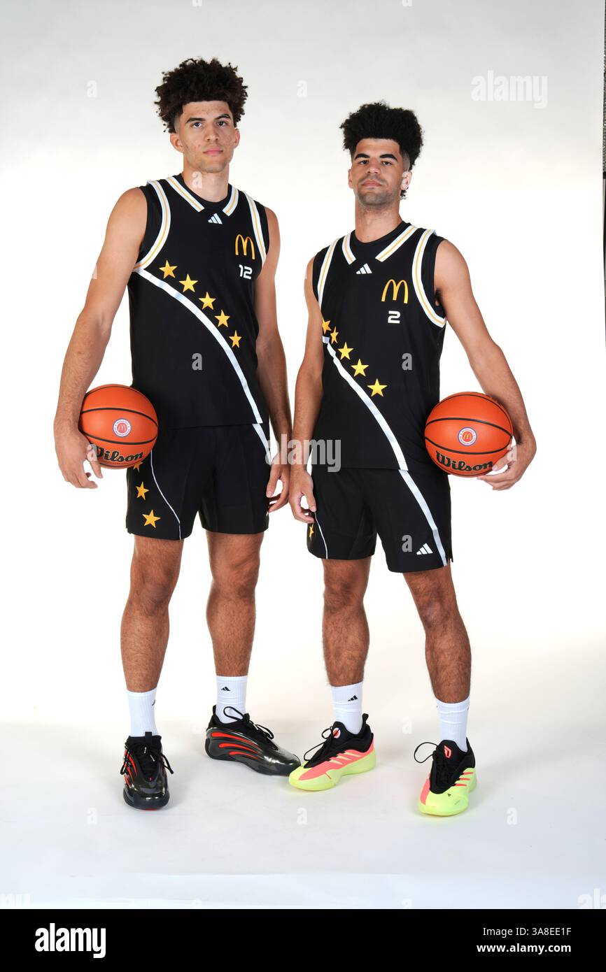 BROOKLYN, NY - MARCH 28: McDonalds High School All Americans Cameron ...