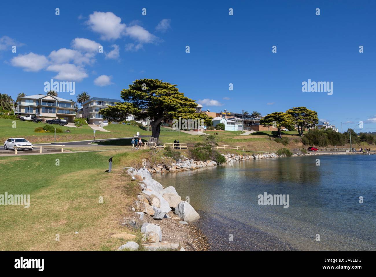 Narooma coastal town on the south coast of New South Wales, headland ...