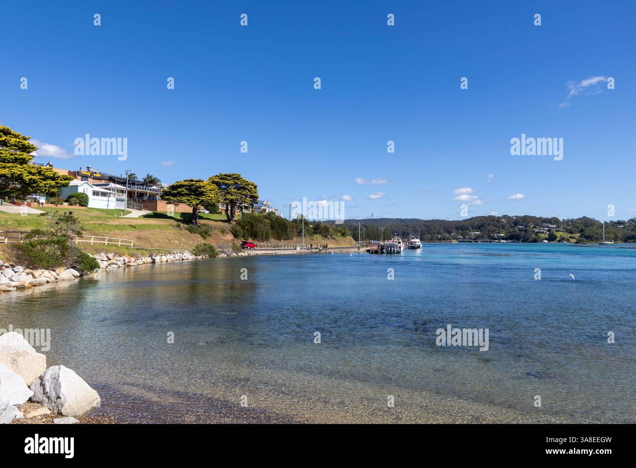 Narooma coastal town on the south coast of New South Wales, headland ...