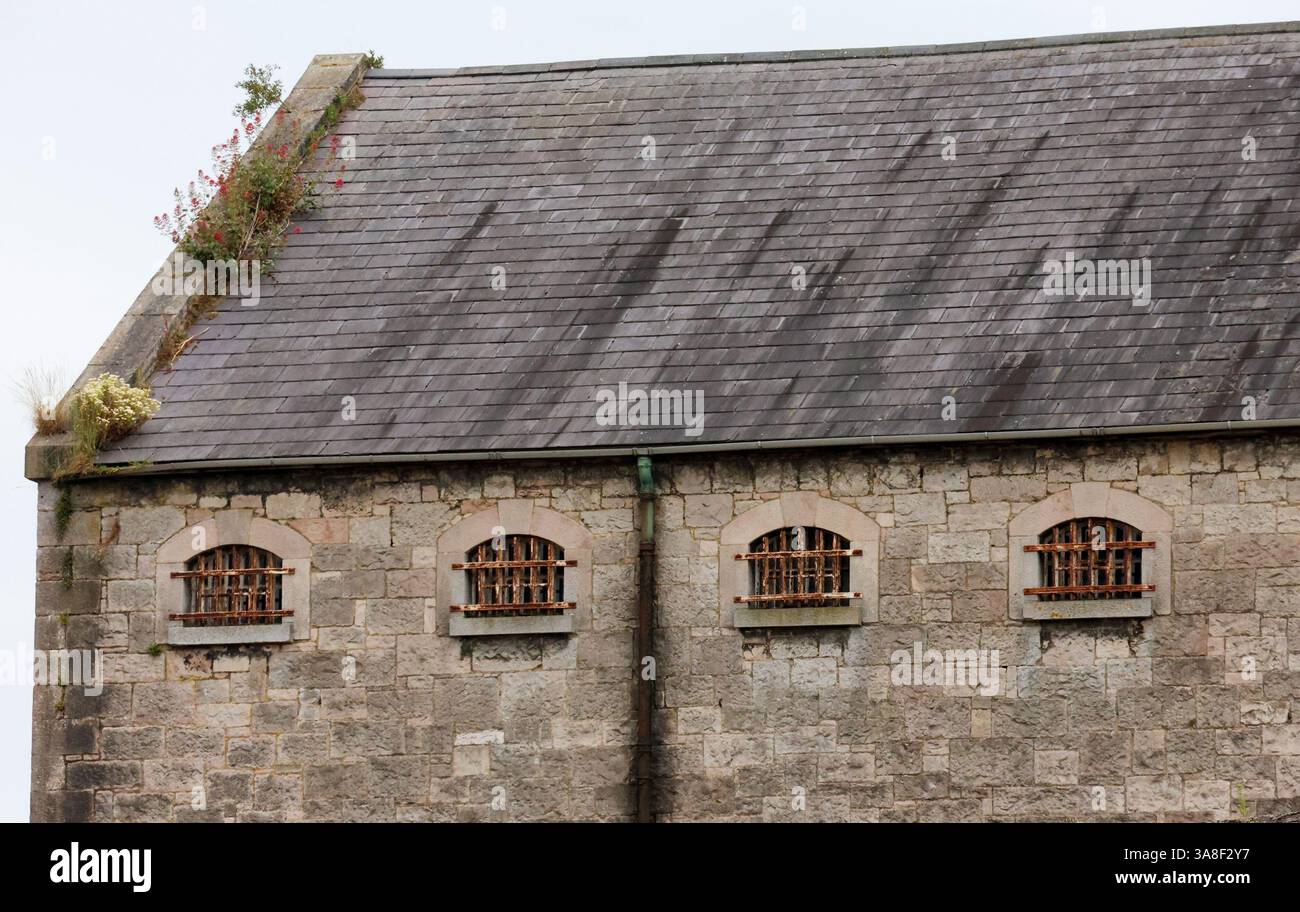 UK prison window bars rear extension of former HM Prison Armagh gaol ...