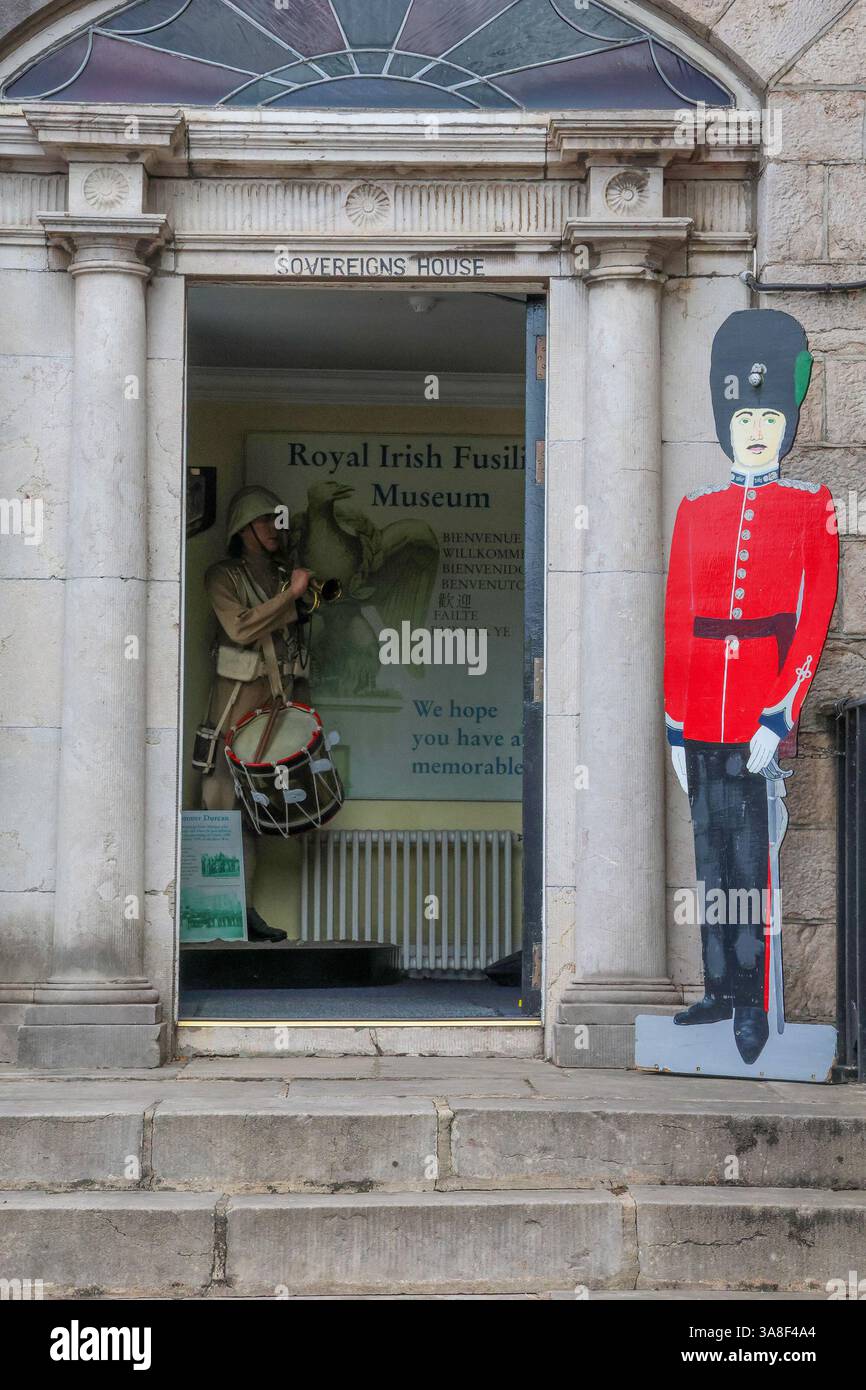 Irish Infantry museum entrance to Sovereigns House building Royal Irish ...