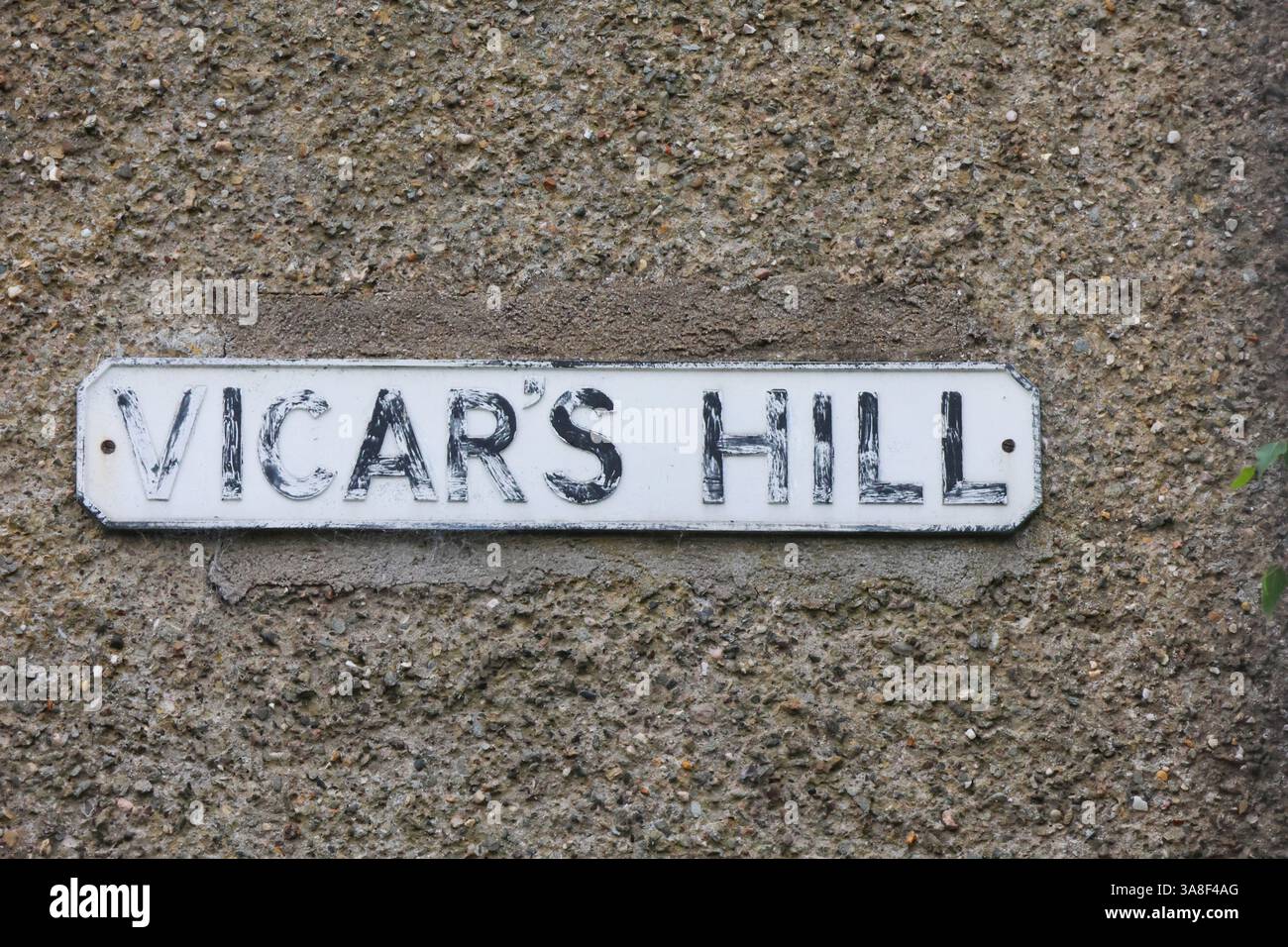 Vicars hill name sign hi-res stock photography and images - Alamy