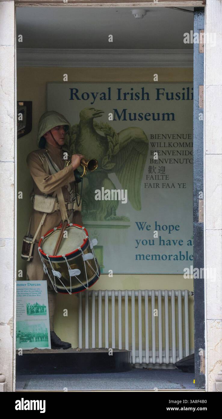 Military museum display Royal Irish Fusiliers Museum Sovereigns House ...