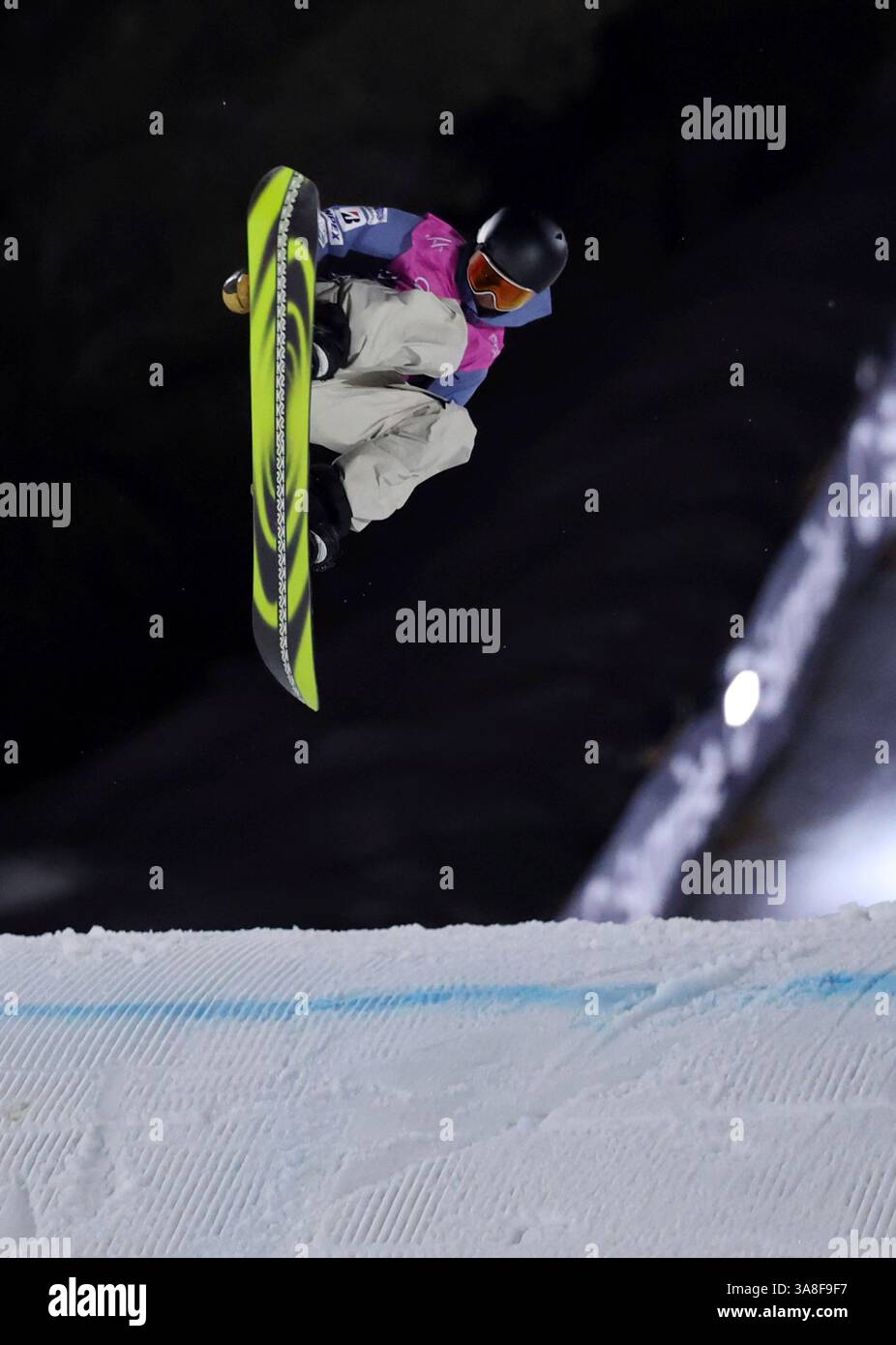 Ryoma Kimata of Japan performs in men's big air the snowboard World ...