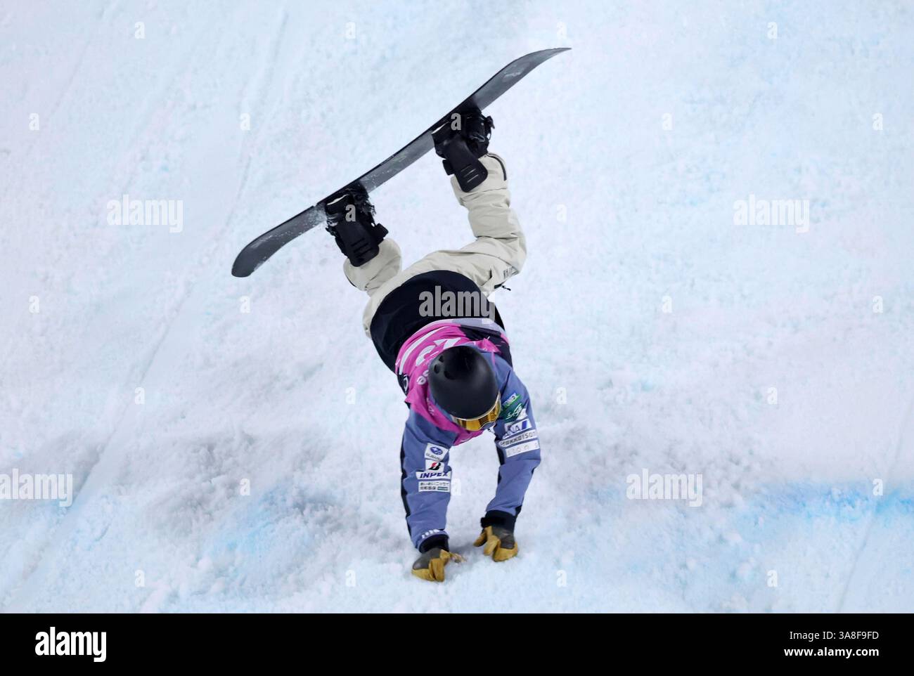 Ryoma Kimata of Japan performs in men's big air the snowboard World ...