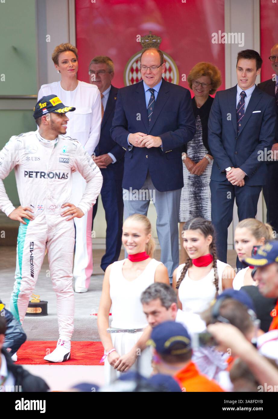 Lewis hamilton prince albert ii hi-res stock photography and images - Alamy