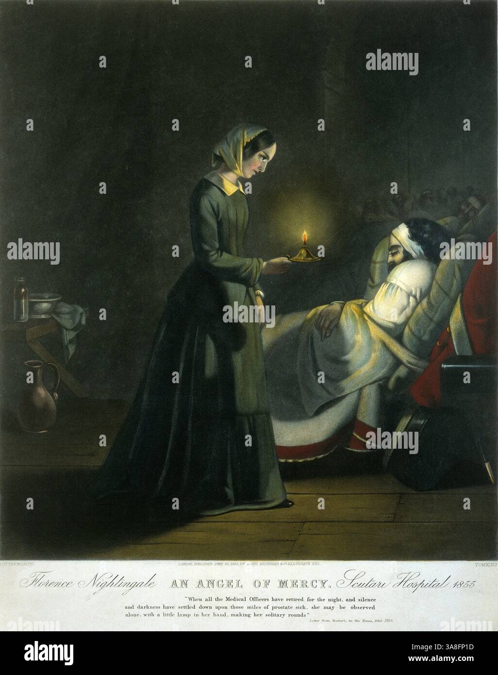 Florence Nightingale, an angel of mercy. Scutari hospital, 1855. Florence Nightingale (12 May ...