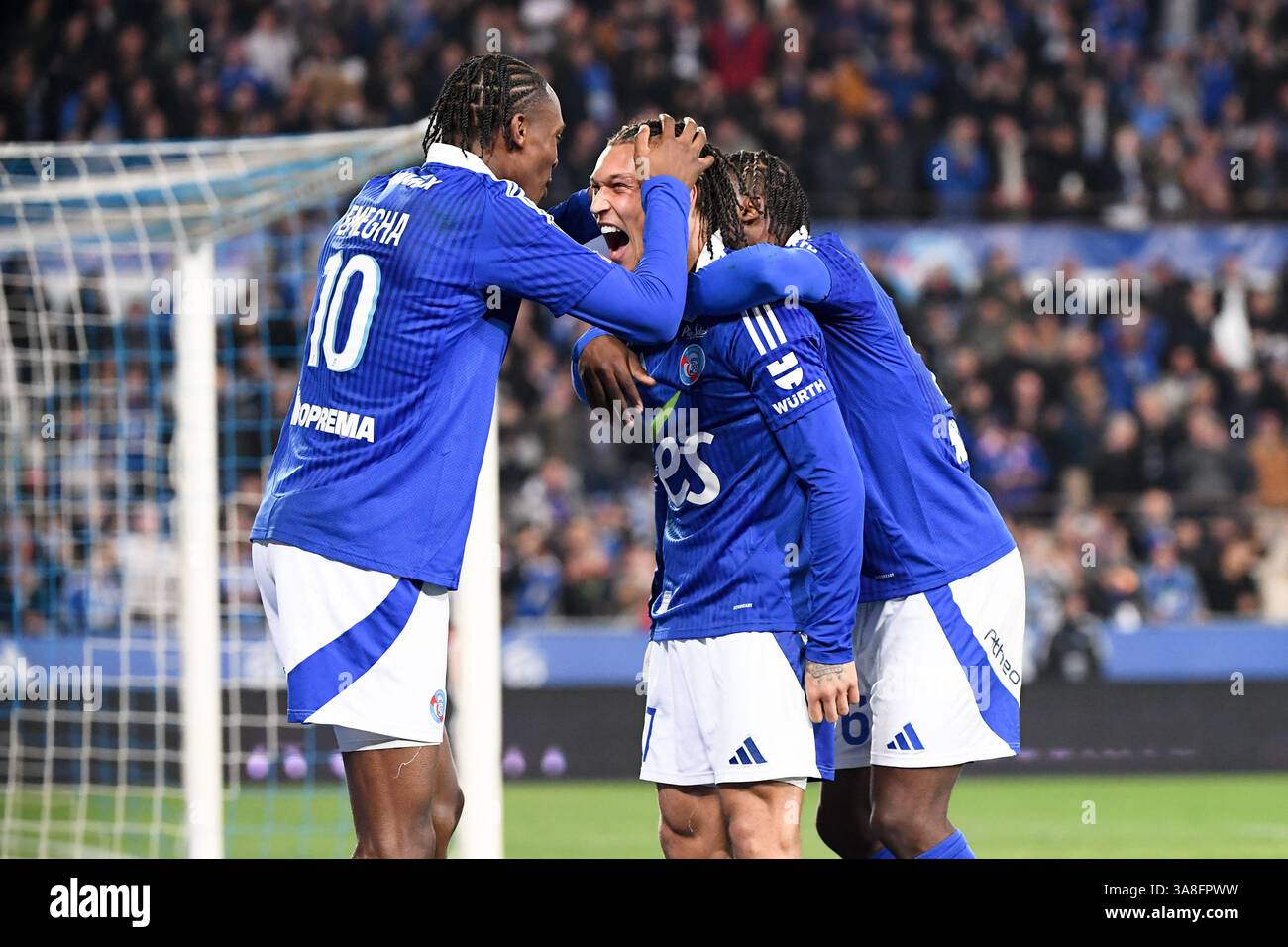 Strasbourg, France. 28th Mar 2025. 07 Diego MOREIRA (rcsa) during the ...