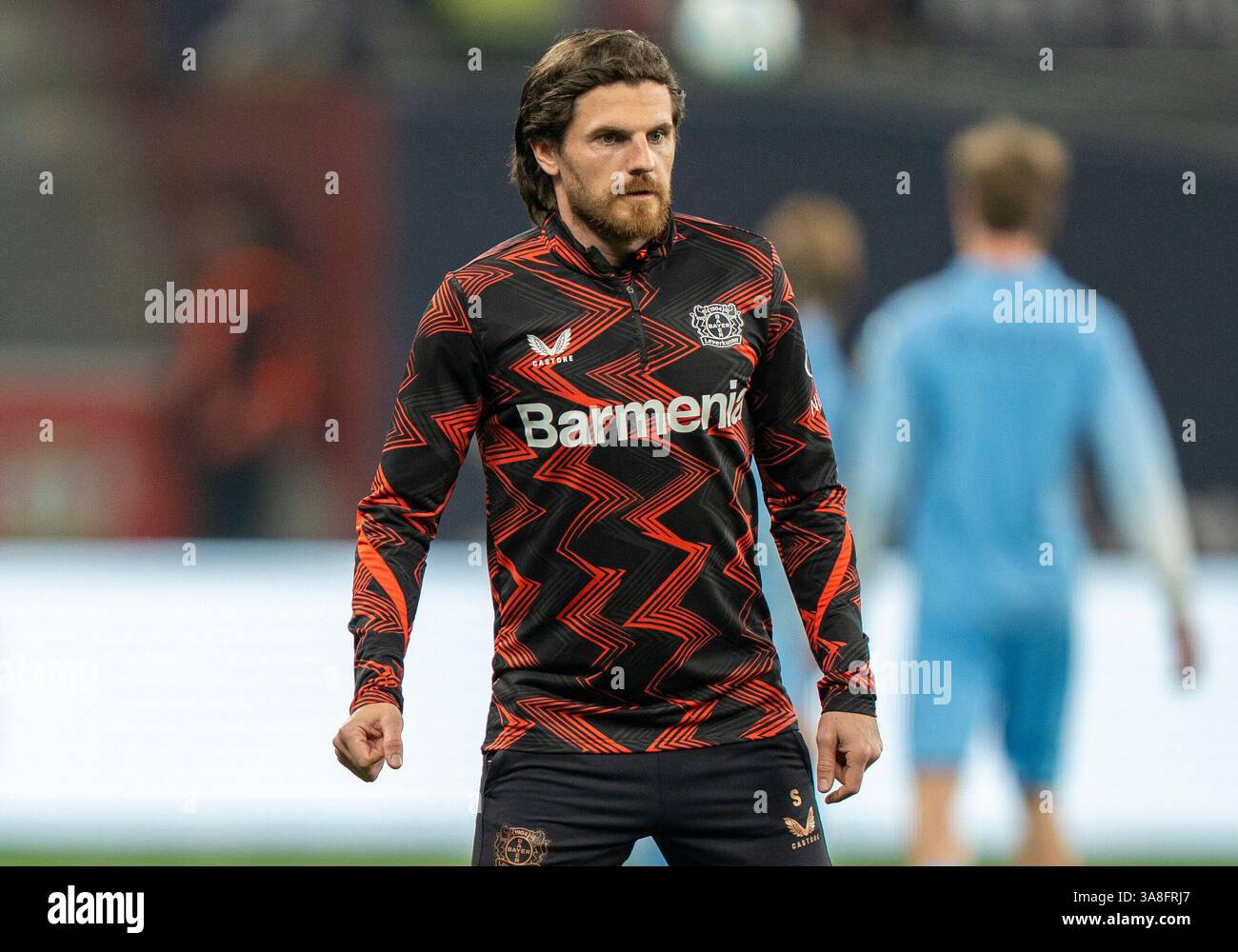 Leverkusen, Deutschland. 28th Mar, 2025. Jonas Hofmann (Bayer 04 ...
