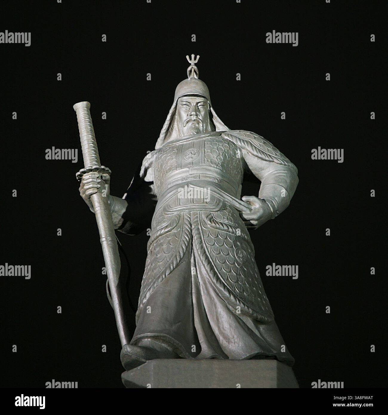 Statue of Admiral Yi Sun-sin at Gwanghwamun Square in Seoul, known for ...