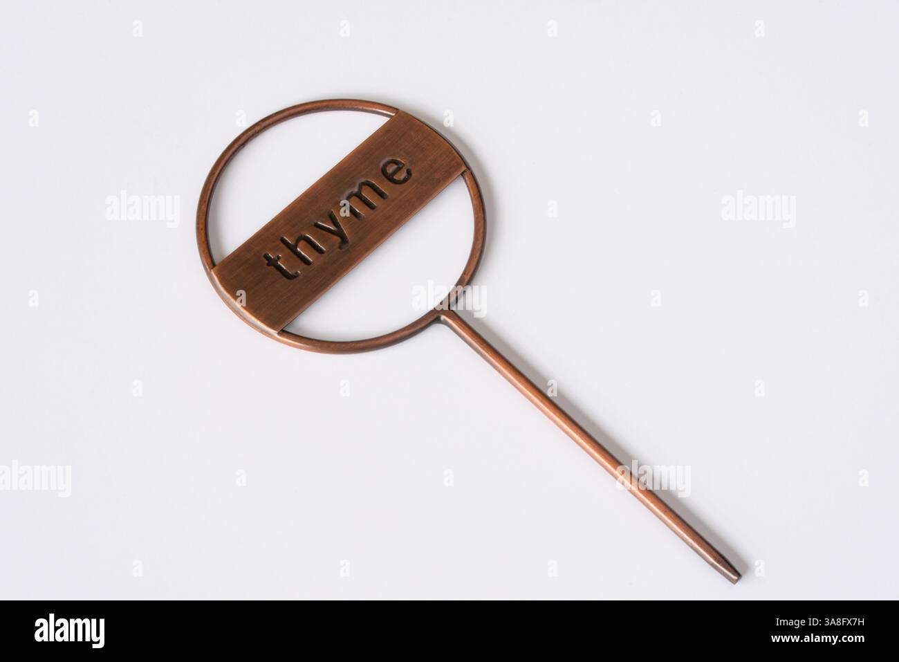 Thyme Garden Stake Stock Photo - Alamy