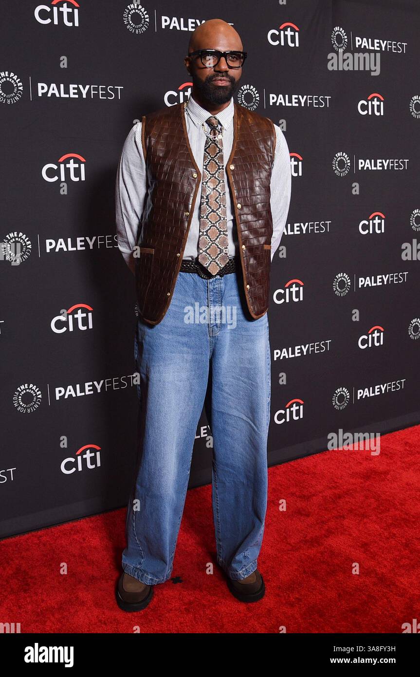 Carl Clemons-Hopkins arrives at a screening of "Hacks" during PaleyFest ...