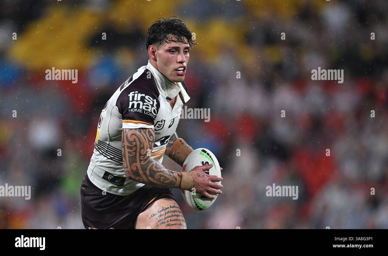 Jordan Riki of the Broncos during the NRL Round 4 match between the ...