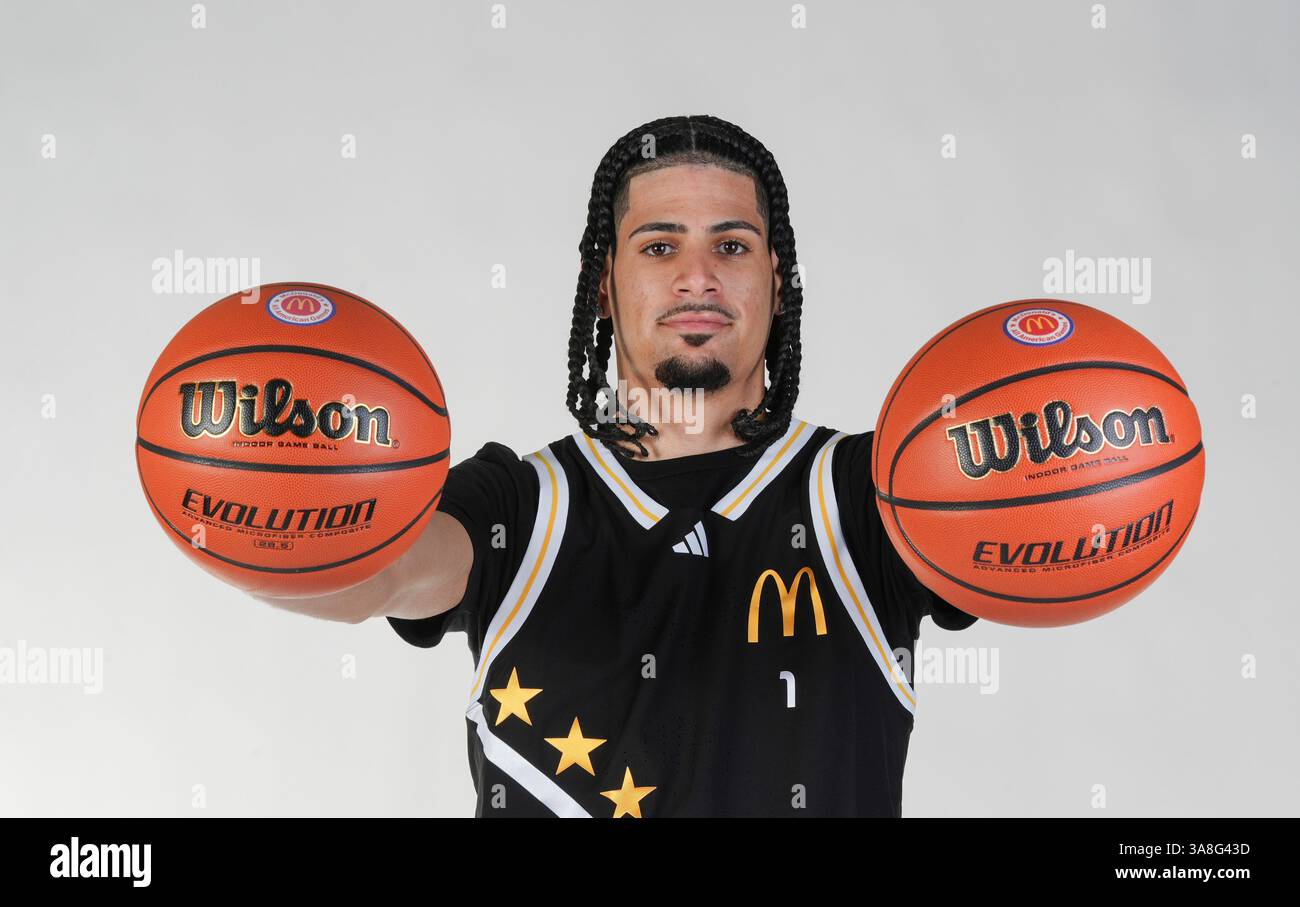 BROOKLYN, NY - MARCH 28: McDonalds High School All American Shon Abaev ...