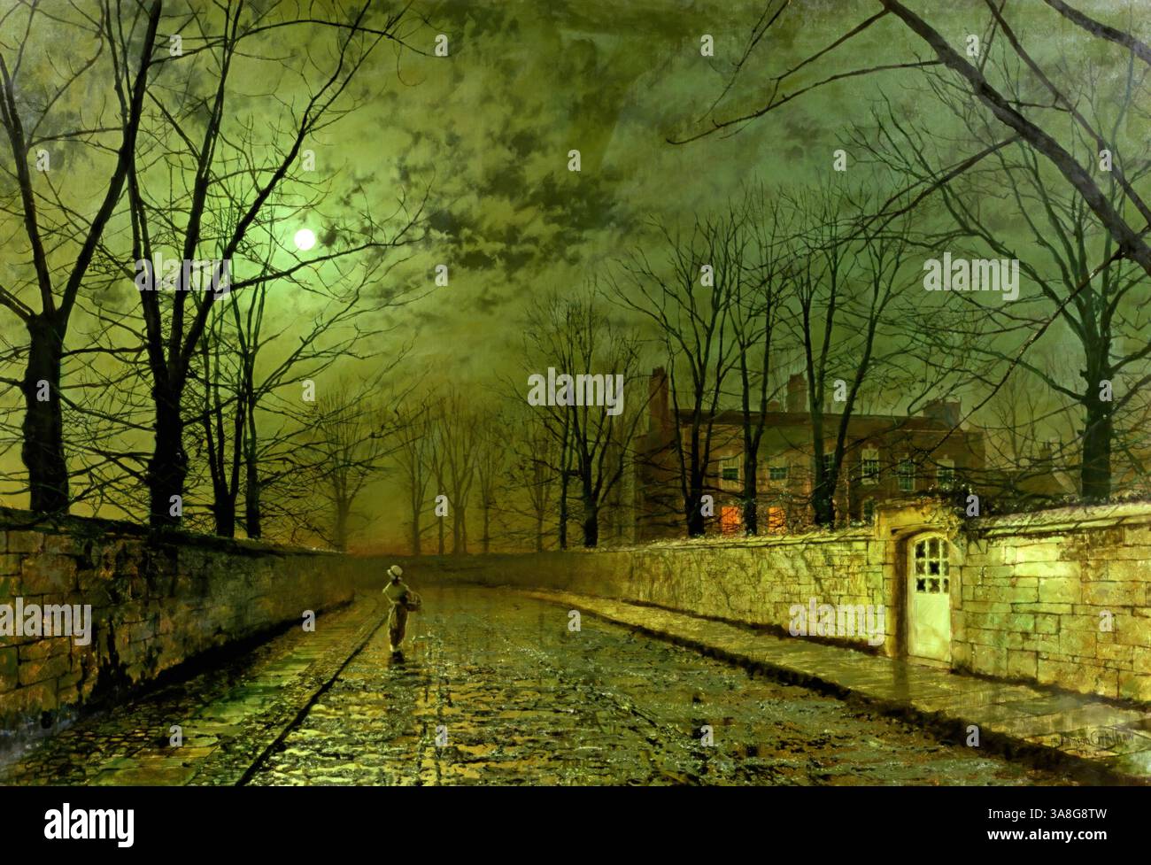 Silver moonlight Stock Vector Images - Alamy