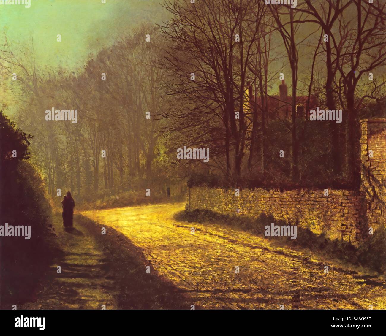 John atkinson grimshaw garden hi-res stock photography and images - Alamy