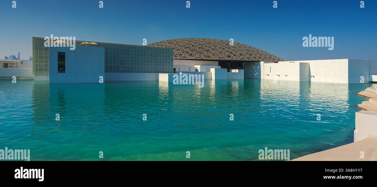 Abu Dhabi, United Arab Emirates - Jan 10 2024, Panoramic view of the ...