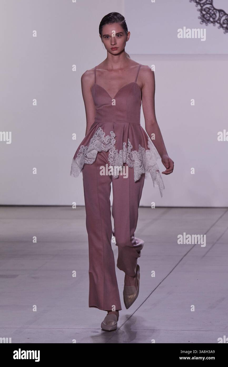 September 11, 2017 - New York, New York, U.S. - Model on runway for ...