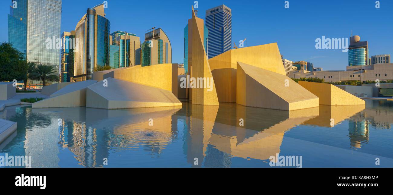 Abu Dhabi, United Arab Emirates - Jan 10 2024, Panoramic view of the ...