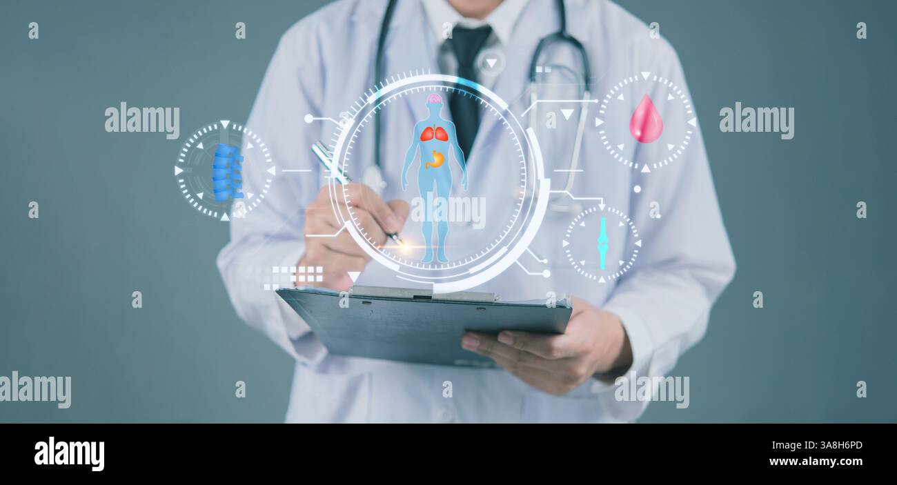 Medical hologram displays human hi-res stock photography and images - Alamy