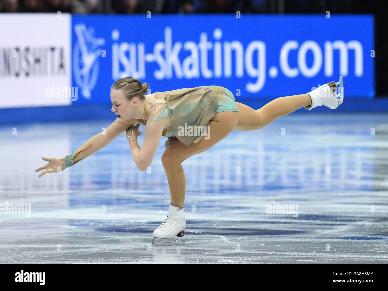 Niina Petrokina of Estonia performs in the Women's Free Skate Program ...