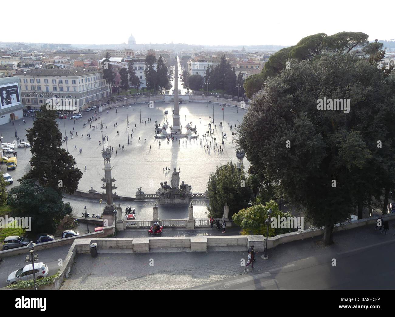 March 14, 2017 - Rome, ITA - Piazza del Popolo lies at the northern ...