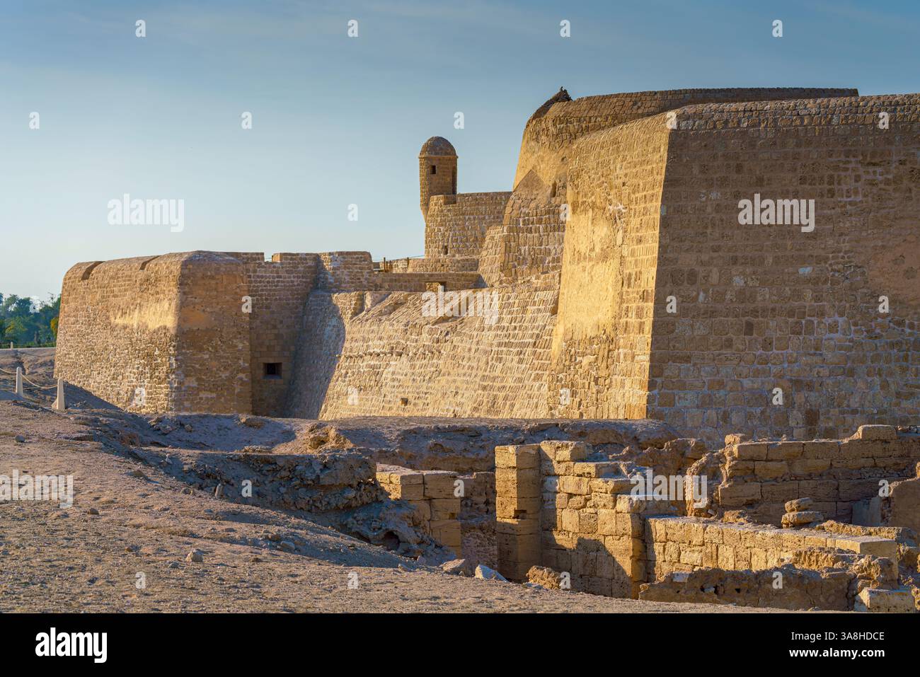 Manama, Bahrain - Jan 15 2024, Panoramic view of the ruins of the ...
