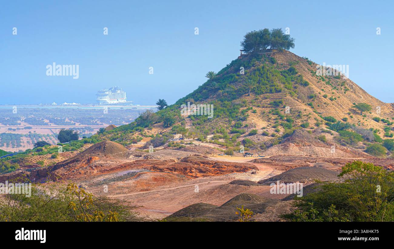 Sir Bani Yas Island, United Arab Emirates - Jan 18 2024, aerial ...