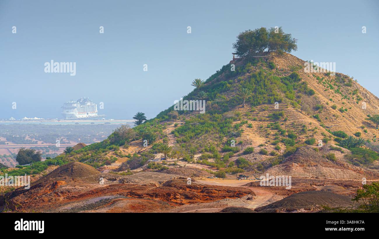 Sir Bani Yas Island, United Arab Emirates - Jan 18 2024, aerial ...