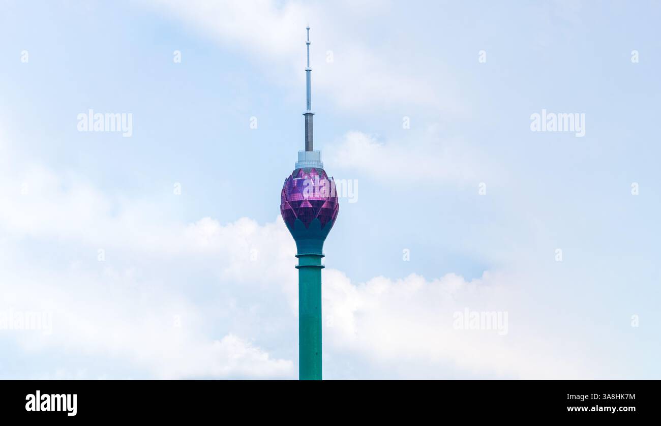 Colombo, Sri Lanka—January 18, 2025: The iconic Lotus Tower, a striking ...